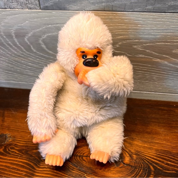Russ | Toys | Russ Gonga Thumb Sucking Gorilla Plush Tan Ivory Monkey ...